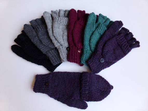 Convertible Wool Fingerless Mittens for Women ADDITIONAL