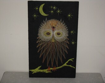 Owl string art | Etsy