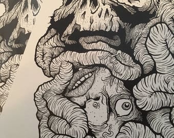 Severed Art print by We Are All Corrupted Retro Colors