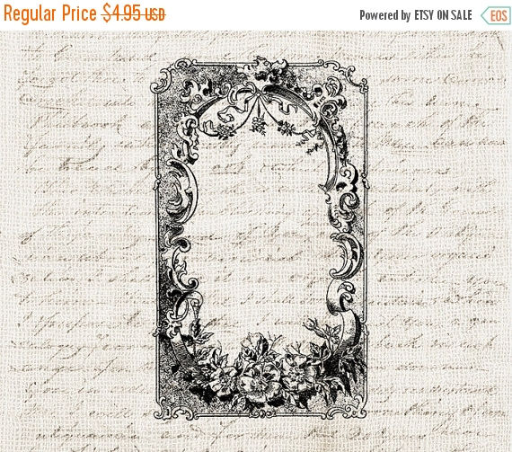 40% OFF SALE Vintage Frame Digital Download Antique Ornate