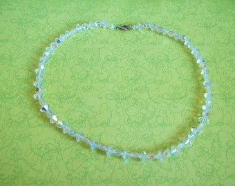 Ab crystal necklace | Etsy