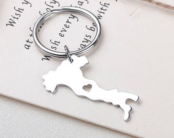 Country keychain | Etsy