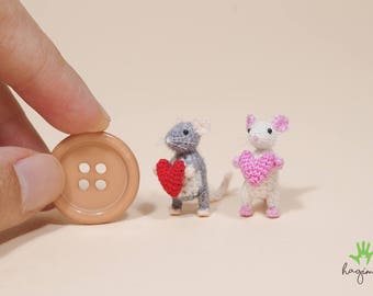 Mouse with heart | Etsy