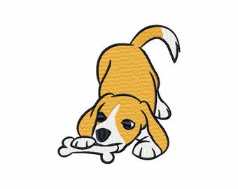 Beagle embroidery | Etsy