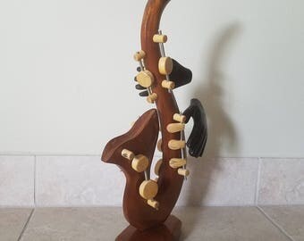 Wooden saxophone | Etsy