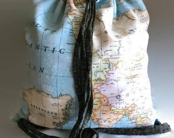 World map canvas | Etsy