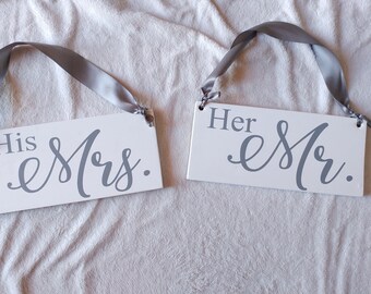 Mr and mrs signs | Etsy