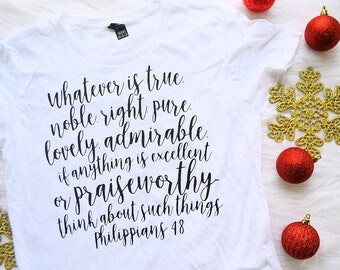 Whatever is pure | Etsy