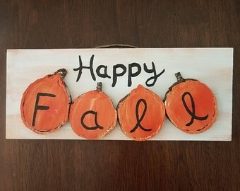 Happy fall sign | Etsy