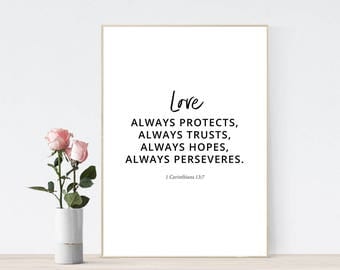 Love always protects | Etsy