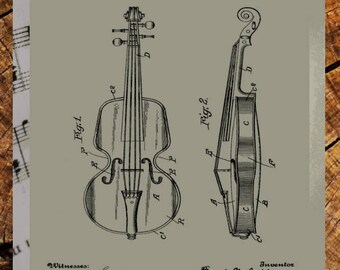 Violin blueprint | Etsy