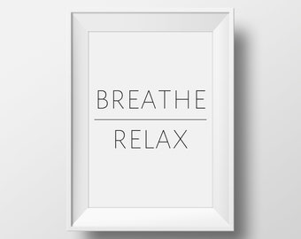 Relax sign | Etsy