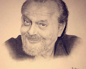 JOKER pencil drawing Jack Nicholson poster