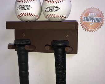 10 Mini Baseball Bat Display Holder Rack Table top or wall