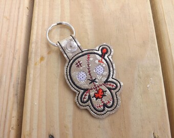 Embroidered keychain | Etsy