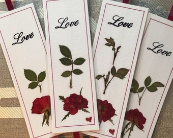 Rose bookmark | Etsy