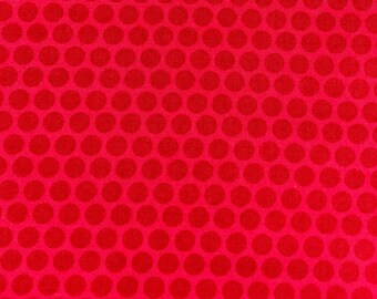 Red dot fabric | Etsy