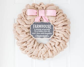 Modern spring wreath | Etsy