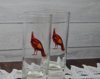 Wild turkey glasses | Etsy