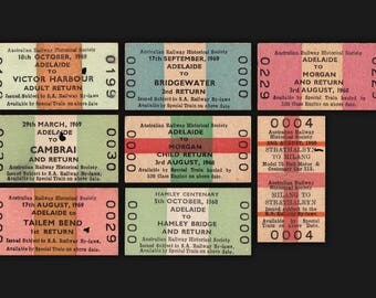 Vintage train ticket | Etsy