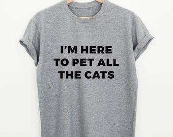 Funny cat shirt | Etsy