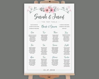 Printable table plan | Etsy