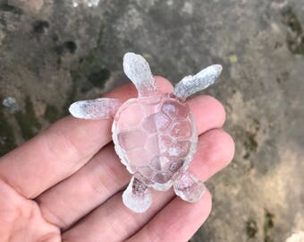 Glass sea turtle | Etsy