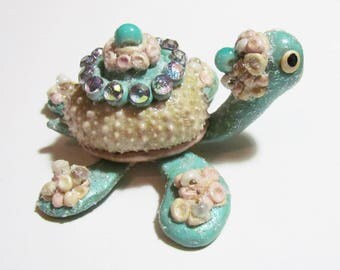 Polymer clay turtle | Etsy