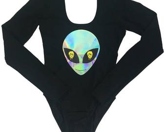 Acid Trip Rave Bodysuit EDC Burning Man Irisdecent