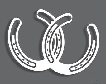 Horseshoe decal | Etsy