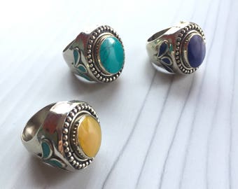 Big stone ring | Etsy