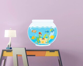 Aquarium wall decal | Etsy
