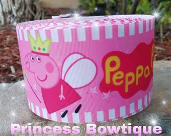 Peppa pig ribbon | Etsy