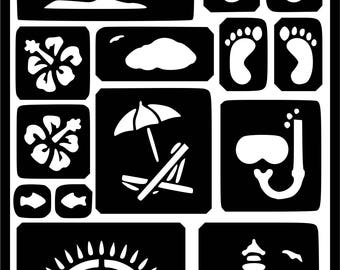 Henna stencil | Etsy