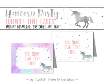 Unicorn Name Tags Printable Unicorn Name Stickers Unicorn