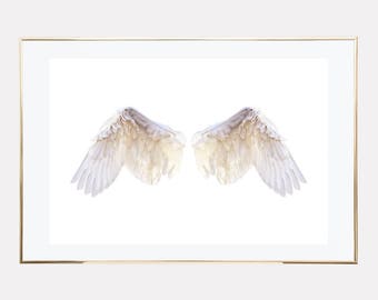 Angel wings print | Etsy