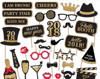 New year photo booth | Etsy