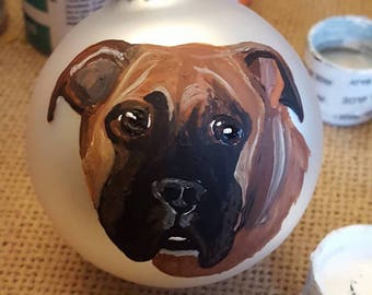 Boxer ornament | Etsy