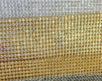 Rhinestone fabric | Etsy