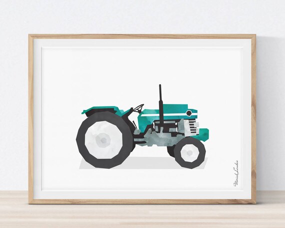 Tractor Print Tractor Nursery Tractor Printable