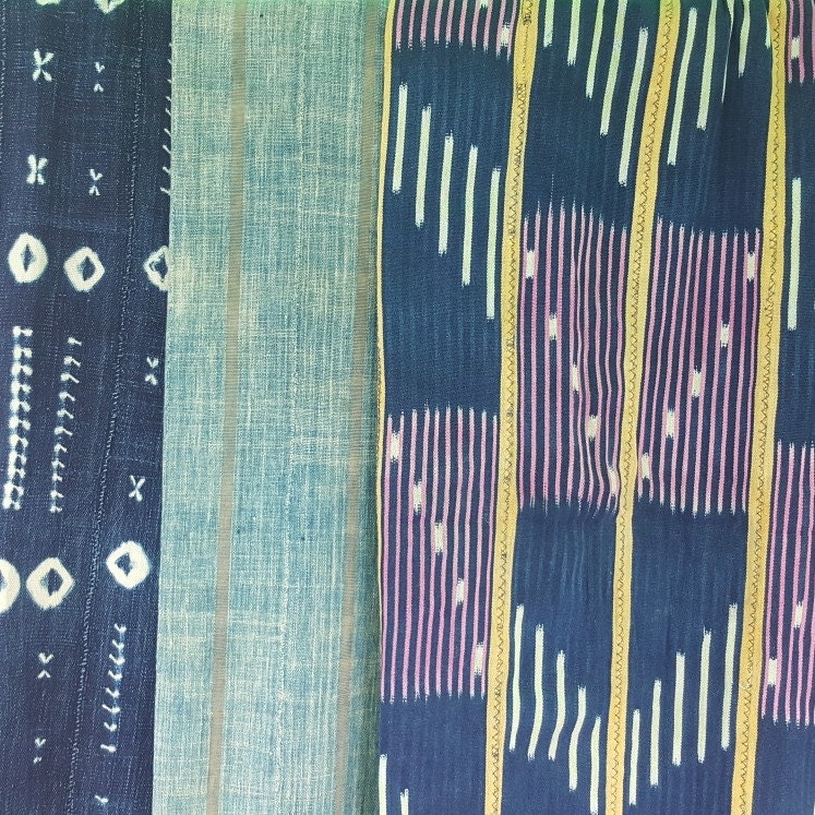 Authentic african indigo by AnkayShop on Etsy