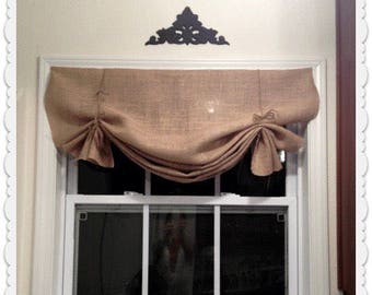 Burlap valance | Etsy