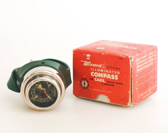 Vintage car compass | Etsy