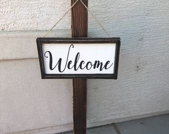 Rustic welcome sign | Etsy