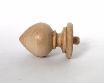 Wood finials | Etsy