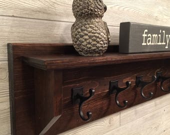 Rustic coat rack | Etsy