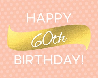 60th birthday sign | Etsy