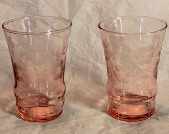 Pink depression glass | Etsy
