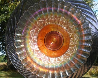 Glass garden art | Etsy