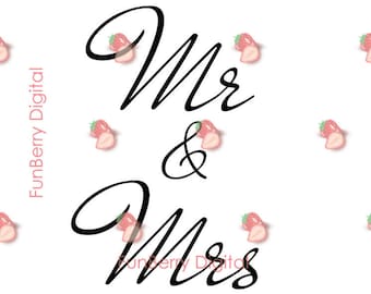 Mr and mrs clipart | Etsy